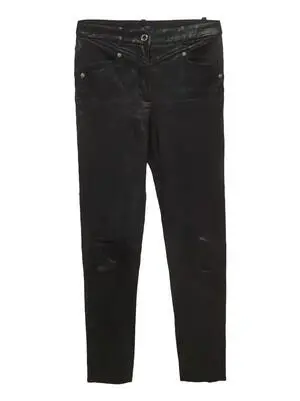 LOUIS VUITTON Skinny-fit Leather Trousers - Black
