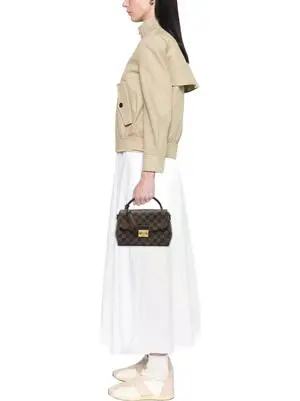 LOUIS VUITTON 2018 Damier Ebene Croisette Satchel - Brown
