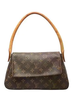 LOUIS VUITTON 2002 Monogram Mini Looping Shoulder Bag - Brown