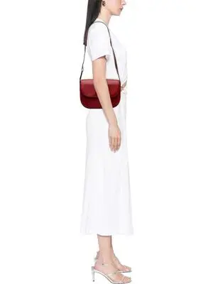 Dior 20th Century Leather Shoulder Bag - Red