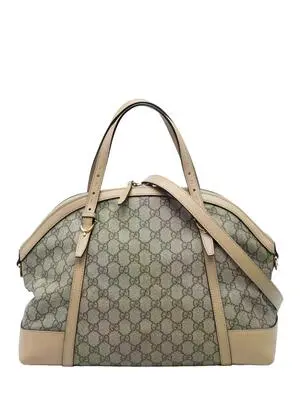 Gucci 2016-2026 Large Gg Supreme Nice Dome Satchel - Neutrals