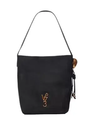 V°73 Logo-plaque Shoulder Bag - Black