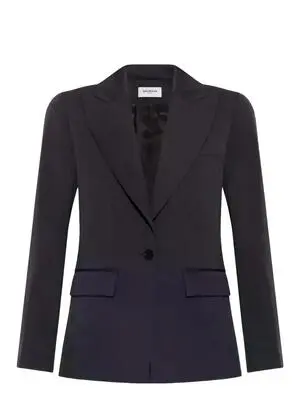 Balmain Single-breasted Wool Blazer - Grey