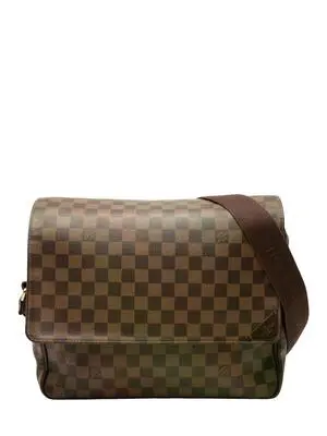LOUIS VUITTON 2012 Damier Ebene Shelton Mm Crossbody Bag - Brown