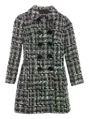 DOLCE & GABBANA 2010s Double-breasted Tweed Coat