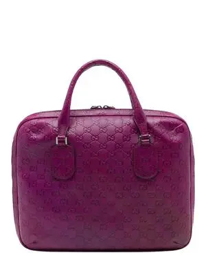 Gucci 2016-2026 Guccissima Business Bag - Purple