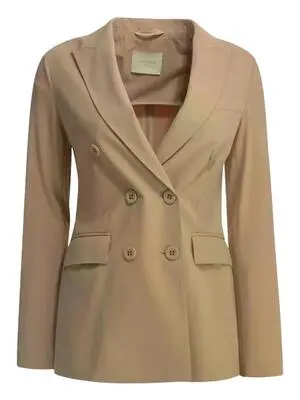 CIRCOLO 1901 Double-breasted Peak-lapel Blazer - Neutrals