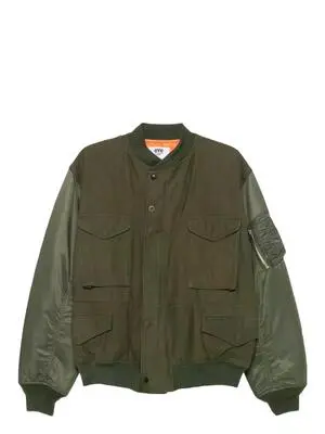 Junya Watanabe Panelled Utility Bomber Jacket - Green