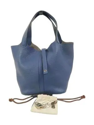 Hermès 2022 Mm Picotin Lock Tote Bag Blue