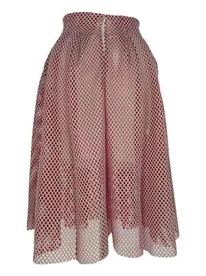 MAJE Openwork-knit Midi Skirt
