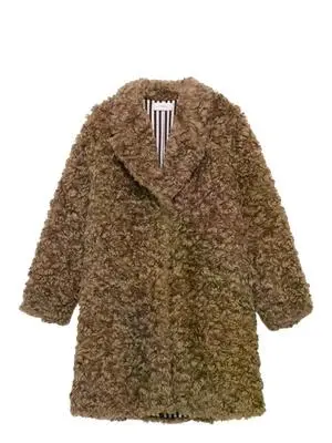 Malìparmi Shirling Lovers Faux-shearling Coat - Brown