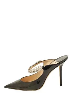 JIMMY CHOO Bing Crystal-embellished Mules - Black