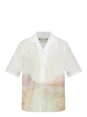 ALLSAINTS Landscape-print Shirt - Neutrals