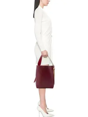 CELINE 2016 Small Smooth Bicolor Calfskin Twisted Cabas Tote Bag