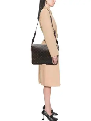 LOUIS VUITTON 2003 Monogram Abbesses Crossbody Bag - Brown