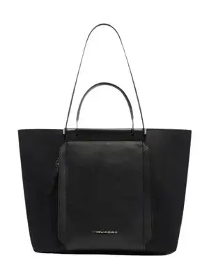 PIQUADRO Logo-plaque Tote Bag - Black