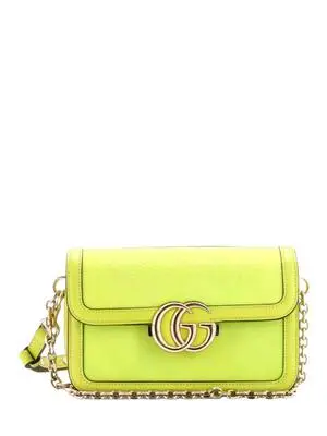 GUCCI Go Gg Canvas With Leather Small Shoulder Bag