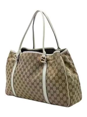 Gucci 2016-2026 Large Gg Canvas Twins Tote Bag - Neutrals