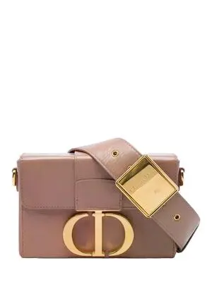 Dior 2019 Leather 30 Montaigne Box Bag Crossbody Bag - Brown