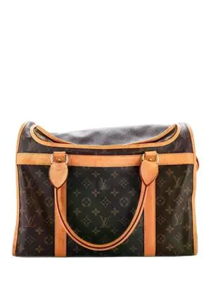 LOUIS VUITTON Dog Carrier Bag Monogram Canvas 40 Satchel