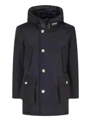 Woolrich Arctic Hooded Button-fastening Coat - Blue
