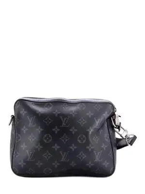 LOUIS VUITTON Trio Messenger Bag Reverse Monogram Eclipse Canvas Crossbody Bag - Black