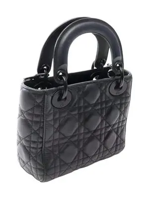 Dior 2010s Lady Cannage Mini Bag - Black