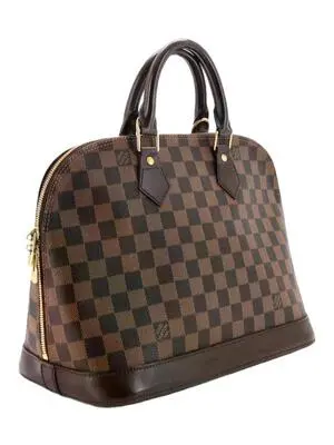 LOUIS VUITTON Alma Handbag Damier Pm Satchel - Brown