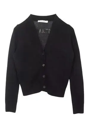 Dior 2010s Logo-embroidered Cardigan - Black