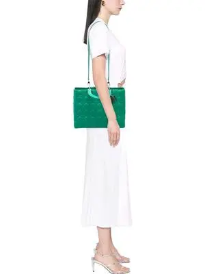 Dior 2013 Large Lambskin Cannage Lady Satchel - Green