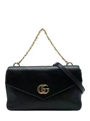 Gucci 2016-2026 Medium Calfskin Double Thiara Satchel - Black