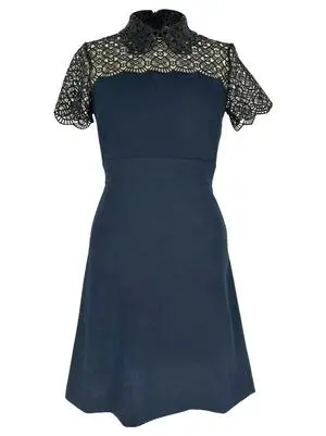 SANDRO Iberia Lace-accent Dress