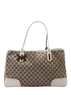 Gucci 2016-2026 Gg Canvas Web Princy Tote Bag - Neutrals