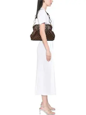 LOUIS VUITTON 2011 Damier Ebene Trevi Pm Satchel - Brown
