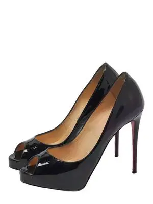 CHRISTIAN LOUBOUTIN New Very Prive Peep-toe Pumps - Black