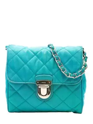 PRADA 2010-2016 Impuntu Tessuto Chain Crossbody Bag