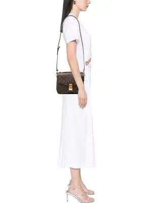 LOUIS VUITTON 2016 Monogram Pochette Metis Satchel - Brown