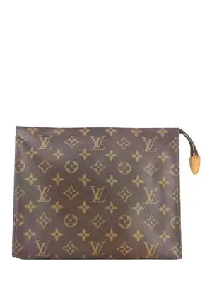 LOUIS VUITTON Toiletry Pouch Monogram Canvas 26 Clutch Bag - Brown