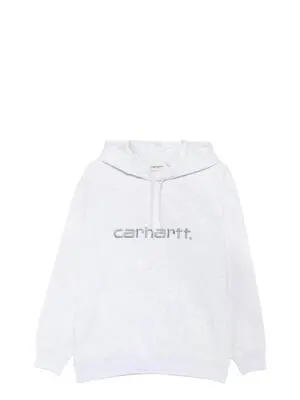 Carhartt Work In Progress Logo-embroidered Hoodie - Grey