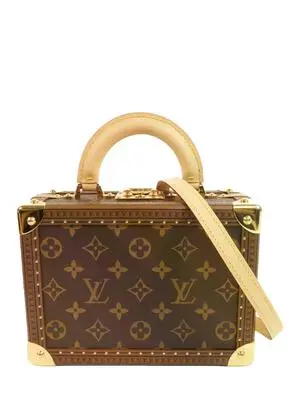 LOUIS VUITTON Petite Valise Monogram Two-way Handbag - Brown