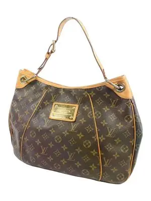 LOUIS VUITTON Pm Galliera Monogram Canvas Tote Bag Brown