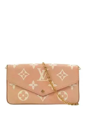LOUIS VUITTON Pochette Felicie Monogram Empreinte Shoulder Bag - Neutrals