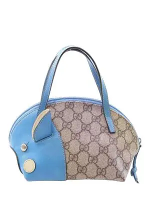 Gucci 2000s Gg Supreme Mini Bag - Blue