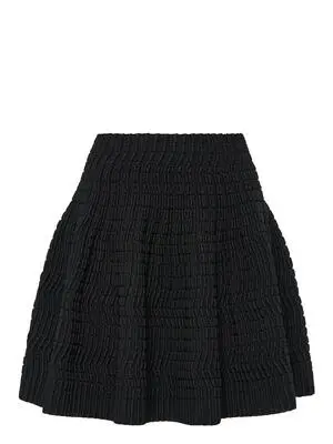 Alaïa High-rise Miniskirt - Black