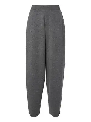 Arch4 Hayden Knitted Cashmere Barrel-leg Pants Grey