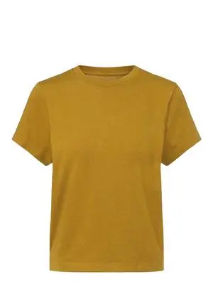 Khaite Emmylou Knitted Cotton T-shirt - Yellow