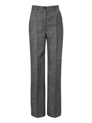 Dolce & Gabbana Virgin Wool Straight Pants - Grey