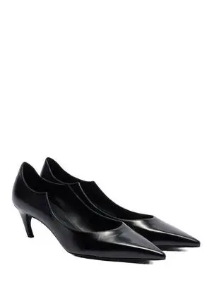 Khaite Valerie Leather Pumps - Black
