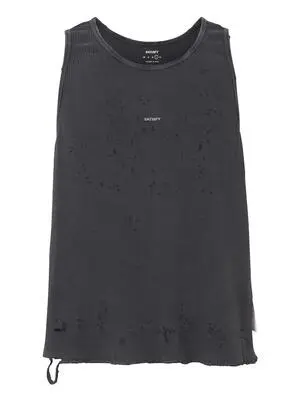 Satisfy Mothtech™ Waffle-knit Cotton Tank Top - Black