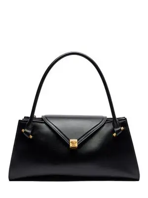 Versace Severine Medium Leather Shoulder Bag - Black